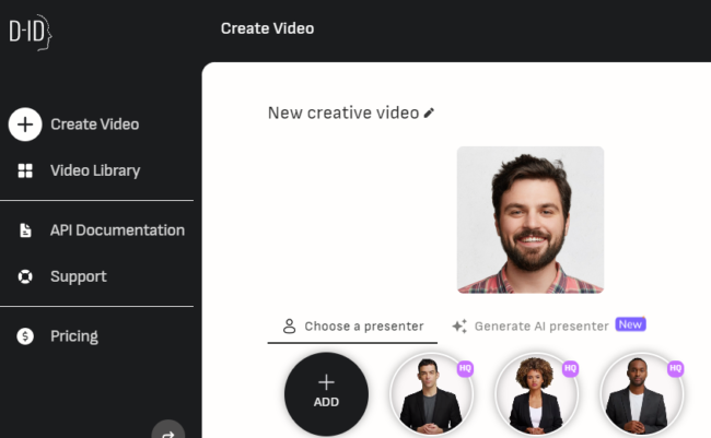 D-ID Creative Reality STUDIOの使い方 | すなぎつ
