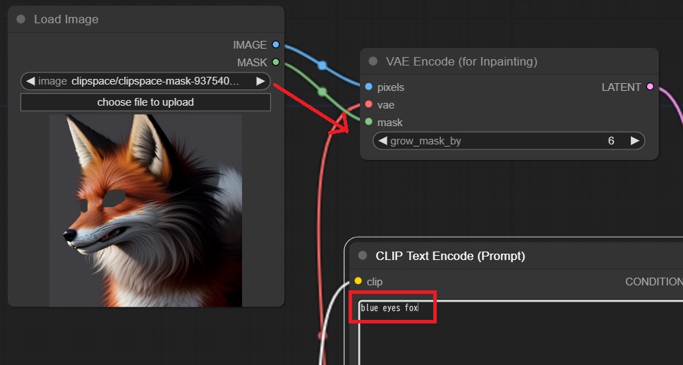 ComfyUIでマスクをかける、部分修正する方法/VAE Encode(for Inpainting)の使い方 | すなぎつ