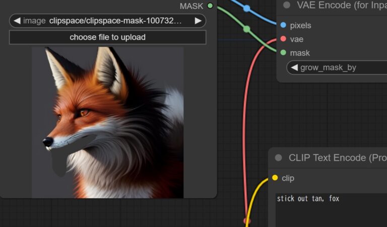 ComfyUIでマスクをかける、部分修正する方法/VAE Encode(for Inpainting)の使い方 | すなぎつ